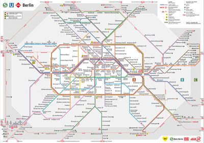 Mapa del Metro de Berlin - Vuela en Oferta
